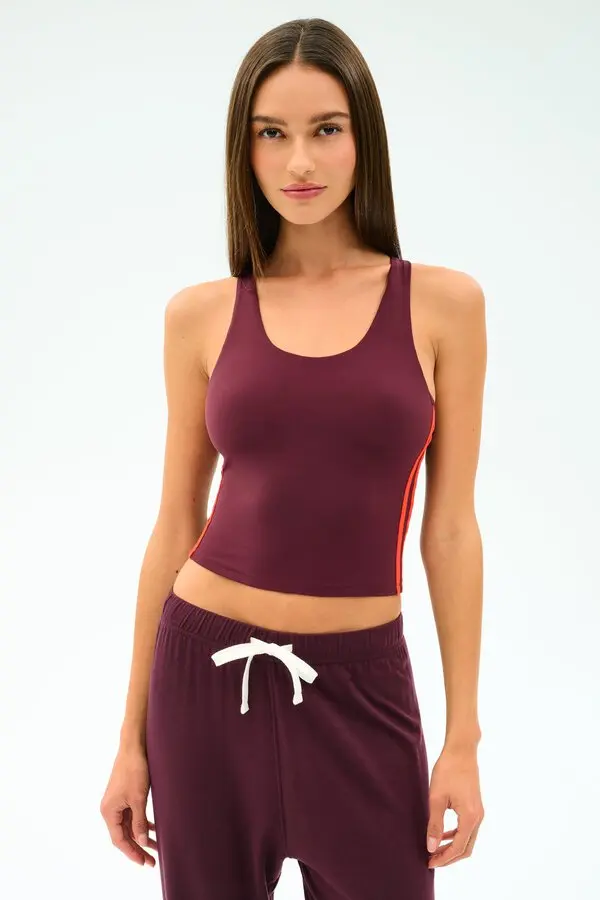 Splits59 Ella Airweight Tank - Dark Cherry/valencia