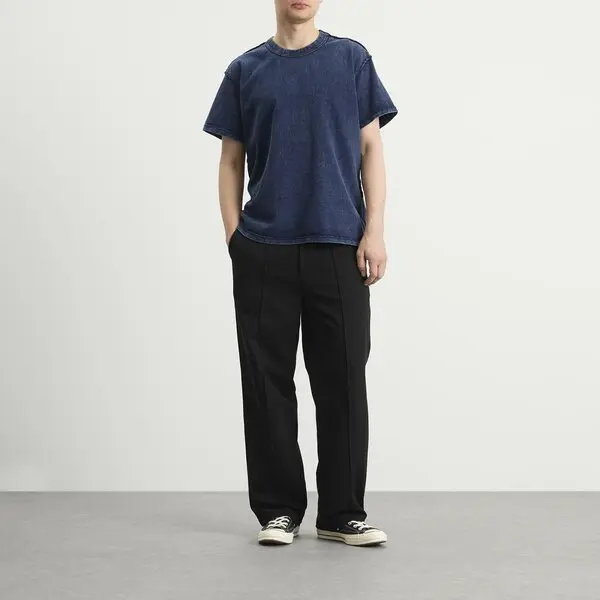 LES TIEN Heavyweight Binded Neck Inside Out T-shirt