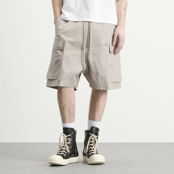 Rick Owens Cargobela Shorts - Pearl
