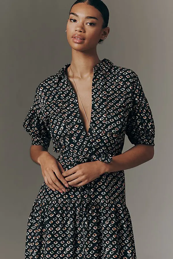 Anthropologie Utility Pocket Shirt Dress