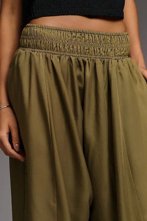 Anthropologie Draped Harem Pants - Avocado