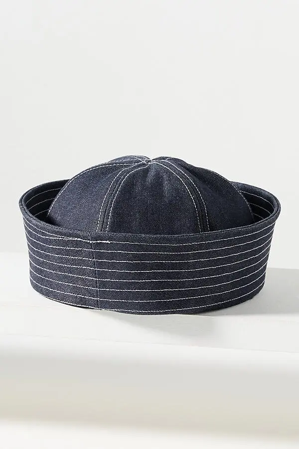 WYETH Denim Sailor Hat - Dark Denim