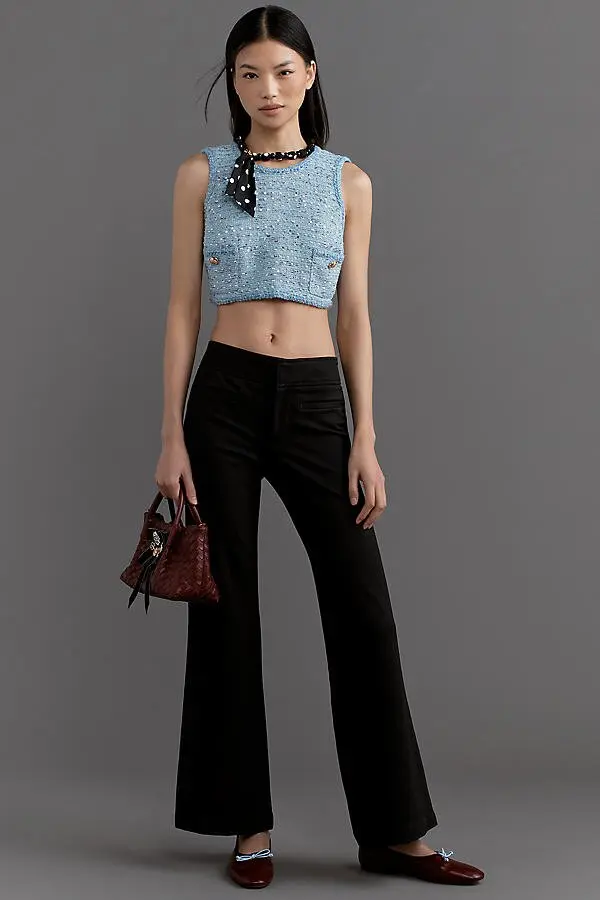 Maeve Retro Ponte Flare Pants
