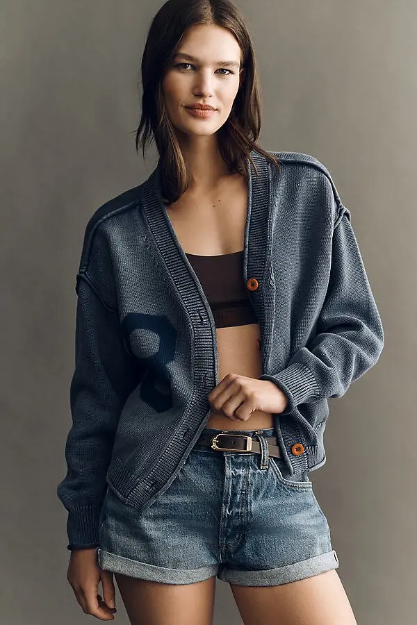 PILCRO V-neck Cardigan Sweater