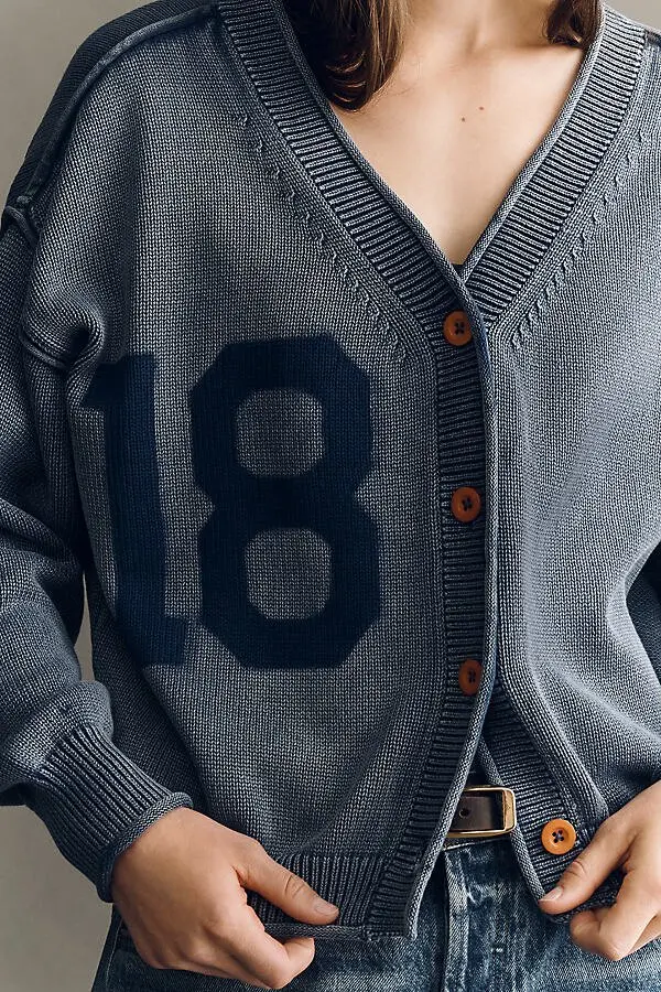 PILCRO V-neck Cardigan Sweater