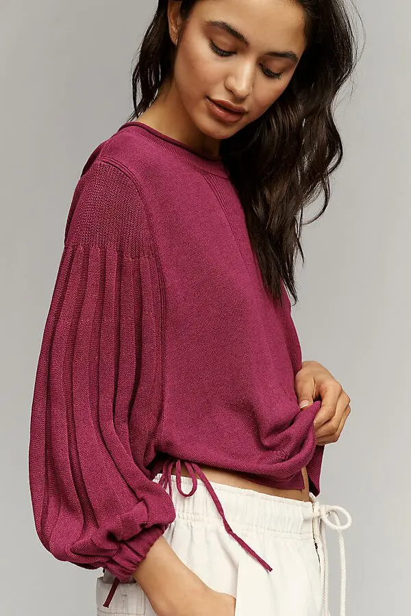 Anthropologie Balloon Sleeve Swing Sweater