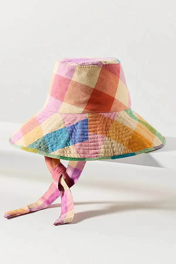 SUNSHINE TIENDA Plaid Bucket Hat - Multi