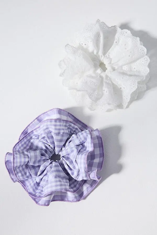 Maeve Set Of 2 Scrunchies - Lilac