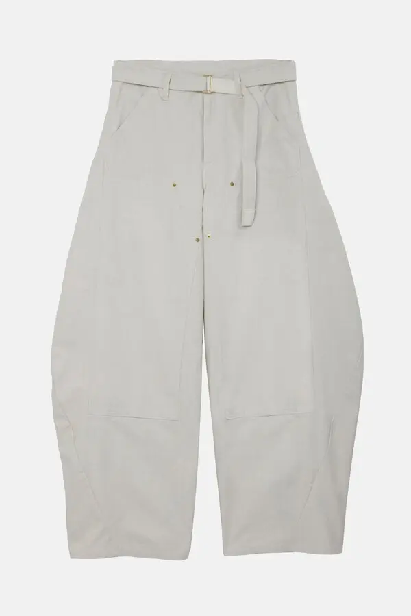 Sacai X Carhartt Wip Oversized Trousers - White