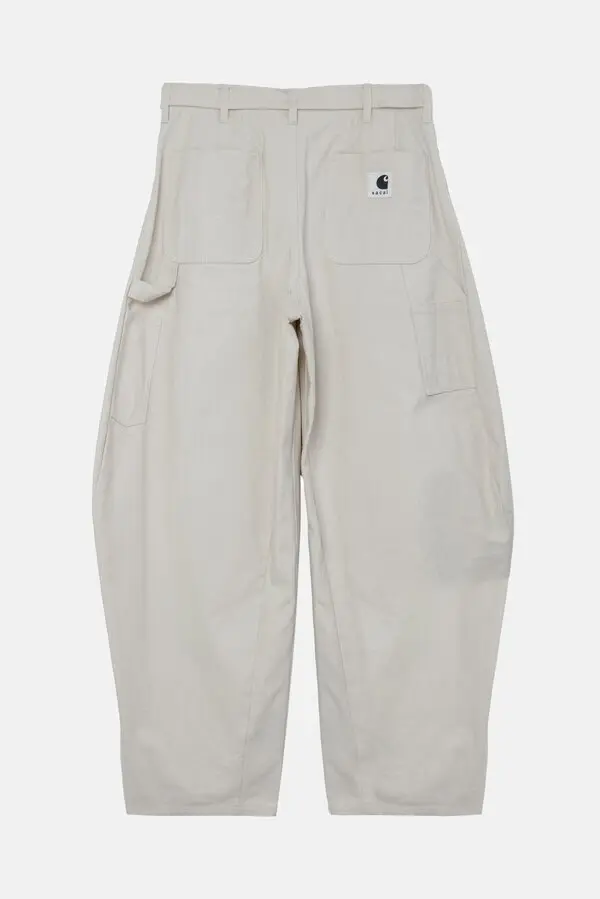 Sacai X Carhartt Wip Oversized Trousers - White