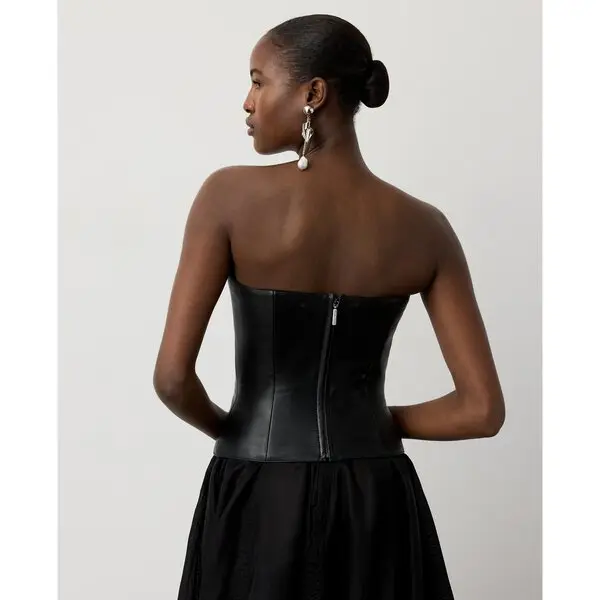 Ralph Lauren Harling Lambskin Bustier