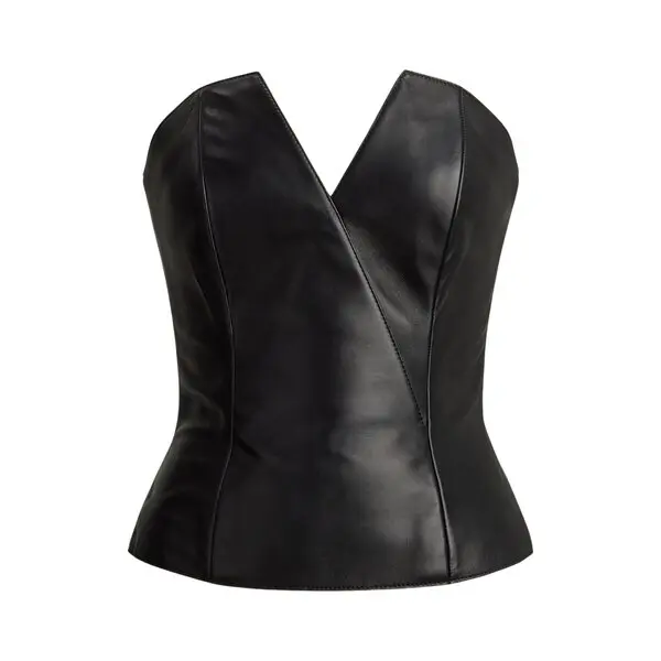 Ralph Lauren Harling Lambskin Bustier