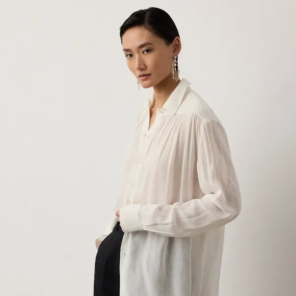 Ralph Lauren Karmen Linen Voile Shirt
