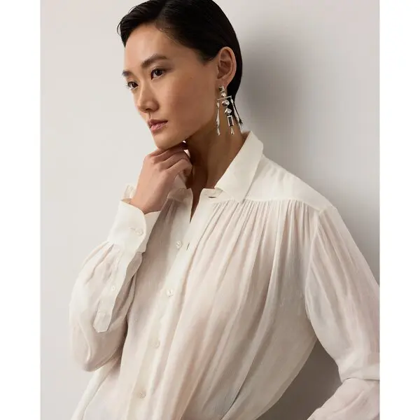 Ralph Lauren Karmen Linen Voile Shirt