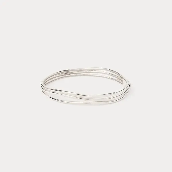Ralph Lauren Sterling Wavy Bangle - Silver