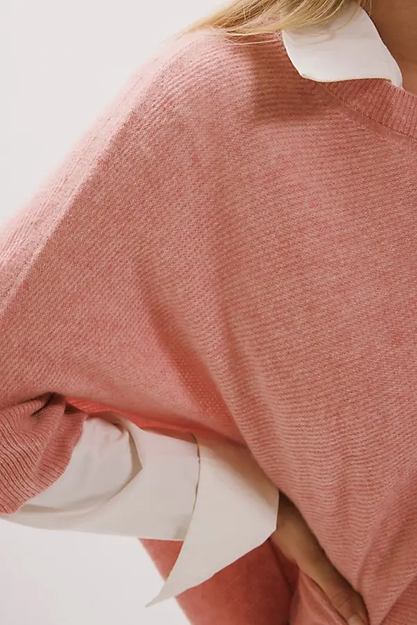 Free People We The Free Ninth Street Cashmere Tee - Coral