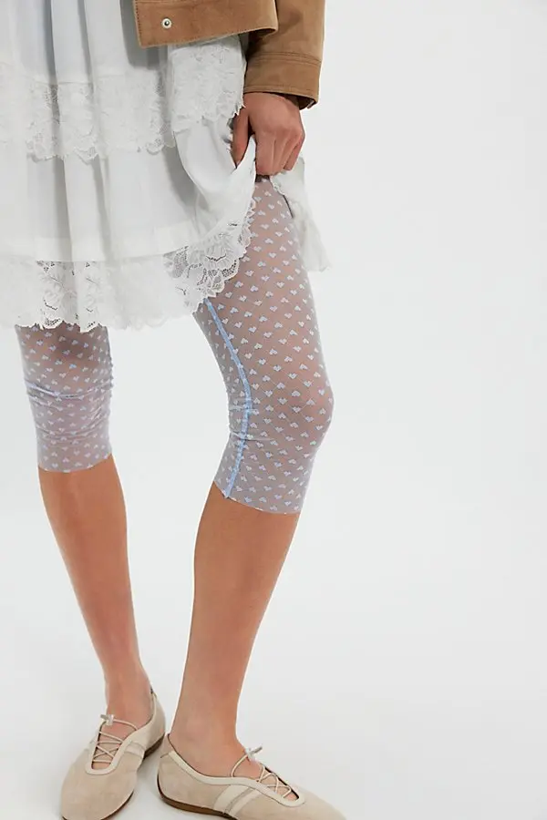 Only Hearts Cou Cou Lola Love Shop Cropped Tights - Sky