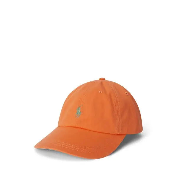 Ralph Lauren Long-bill Washed Twill Cap - Pompano Orange