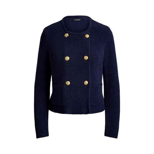 Ralph Lauren Double-breasted Cotton Sweater Jacket