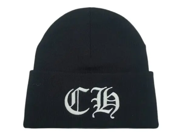 Chrome Hearts Ch Logo Beanie - Black/white
