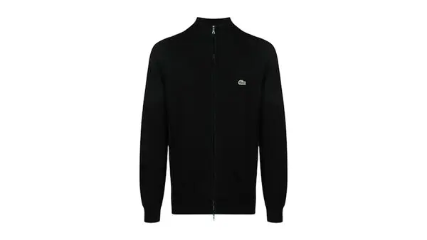 Lacoste Zip-up Highneck Cotton Sweater