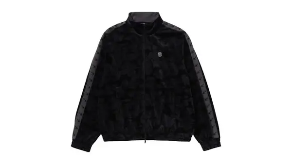 A BATHING APE Solid Camo Velour Track Jacket