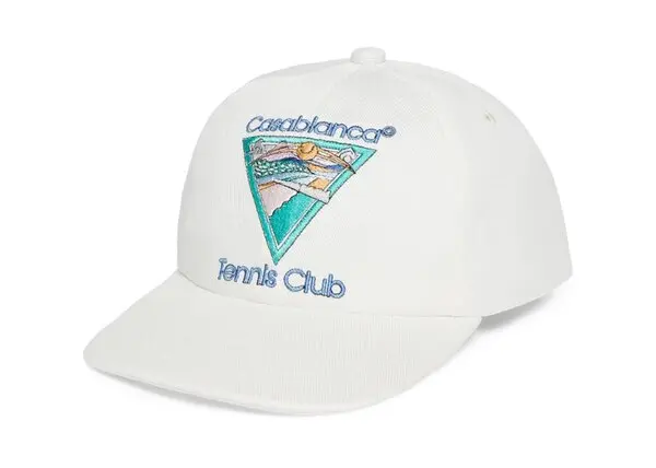 Casablanca Embroidered Tennis Club Icon Cap - Off White