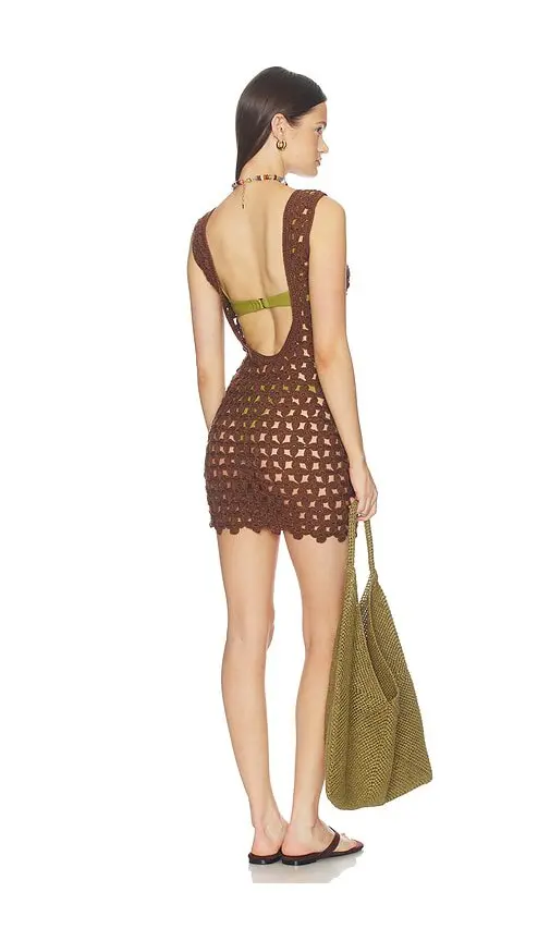 MORE TO COME Linds Mini Dress - Brown