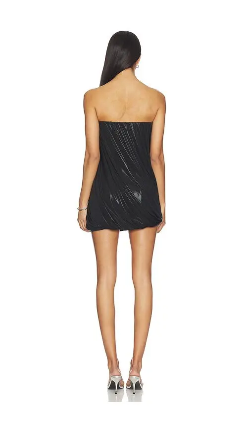 Norma Kamali Strapless Twist Mini Dress