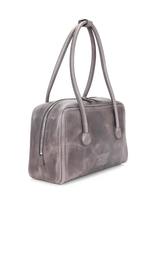 MARGESHERWOOD Soft Boston Shoulder Bag - Grey