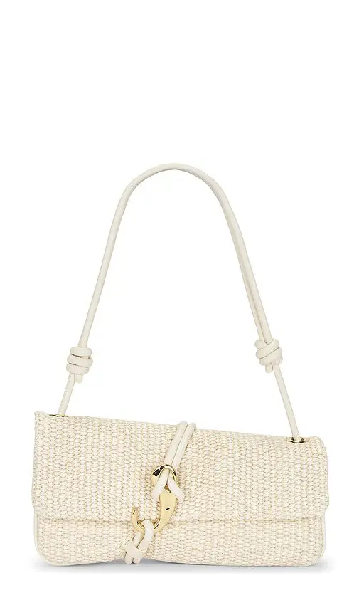 Dolce Vita Raffia Baguette Bag - Tan