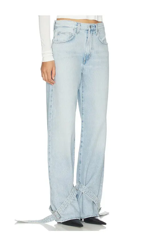 AGOLDE Cinched Hem Loose Taper Jeans - Blue