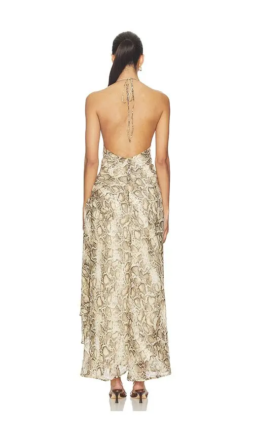Bardot Cyrel Printed Maxi Dress - Grey