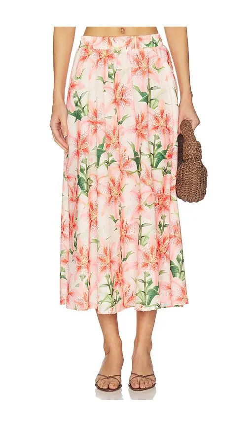 Peixoto Paula Midi Skirt - Pink