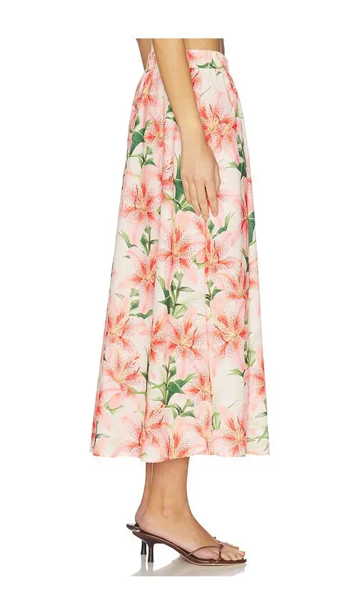 Peixoto Paula Midi Skirt - Pink