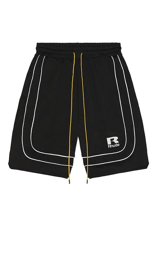 Rhude Baggy Mesh Basketball Shorts - Black