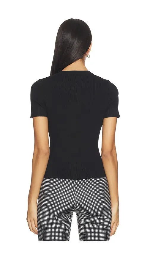 Rails Bonnie Button-up Ribbed Knit Top