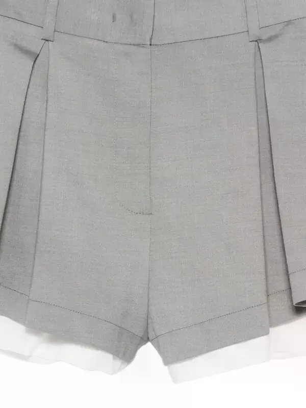 TELA Layered Pleated Shorts