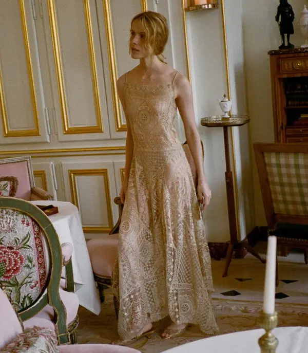 DÔEN Handkerchief Anniversary Dress - Paille