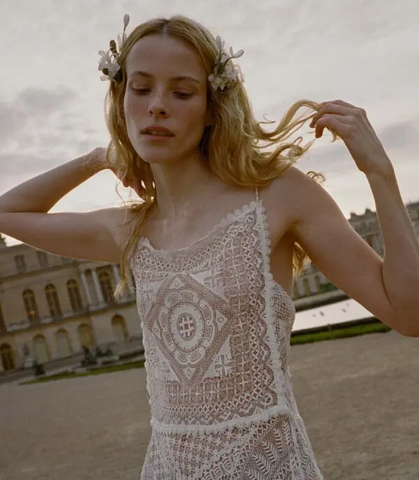 DÔEN Handkerchief Anniversary Dress - Salt