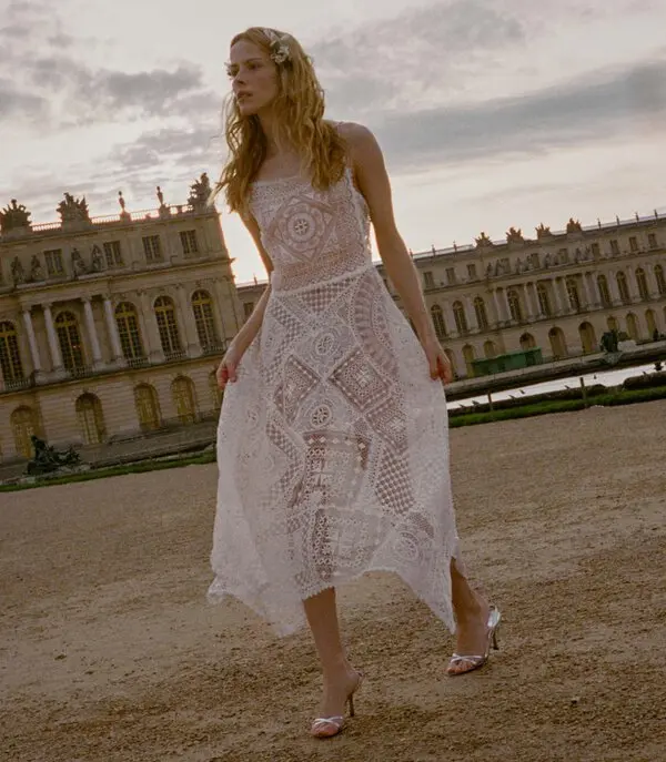 DÔEN Handkerchief Anniversary Dress - Salt
