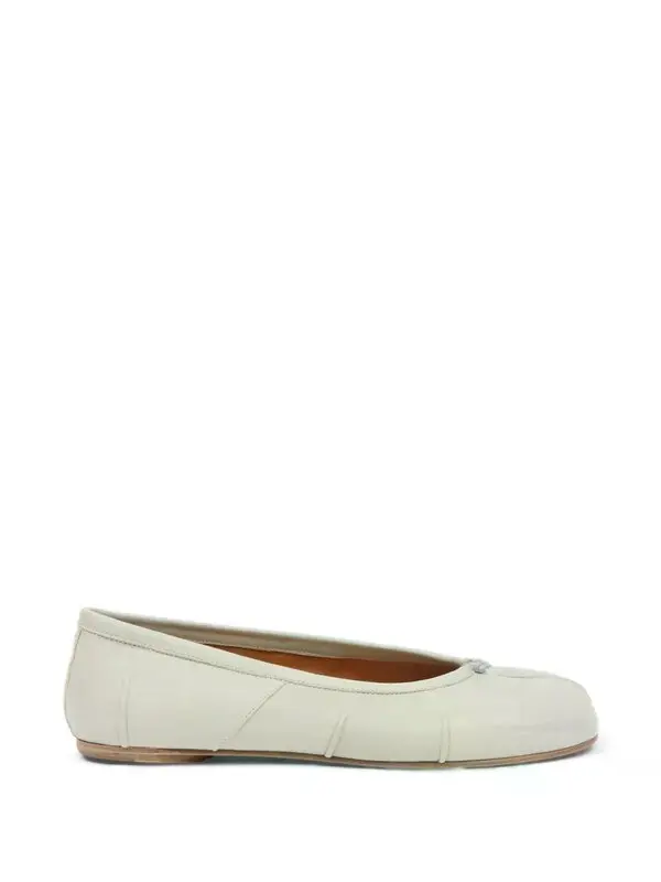 MAISON MARGIELA Tabi Ballet Flats In Nappa Leather - Grey