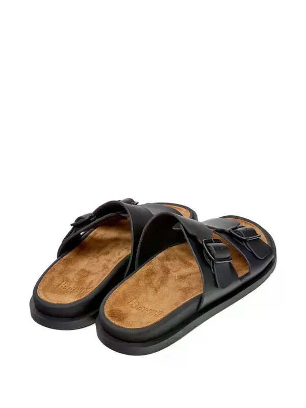 Camper Buckle Lluc Sandals - Black