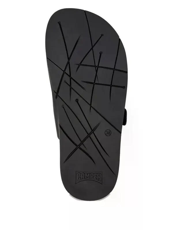 Camper Buckle Lluc Sandals - Black