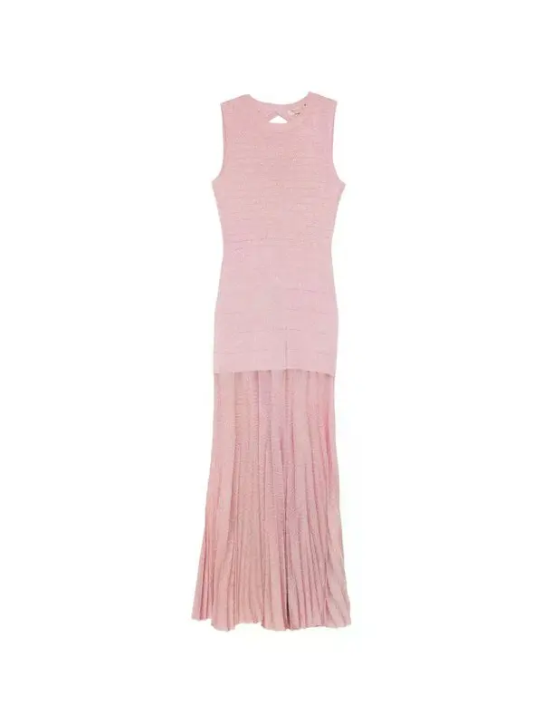 TWINSET Pleated Cut-out Maxi Dress