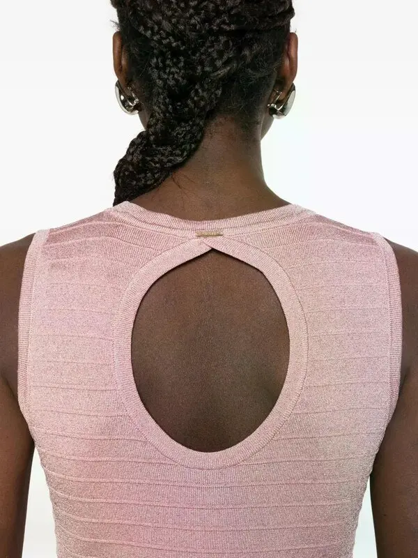 TWINSET Pleated Cut-out Maxi Dress