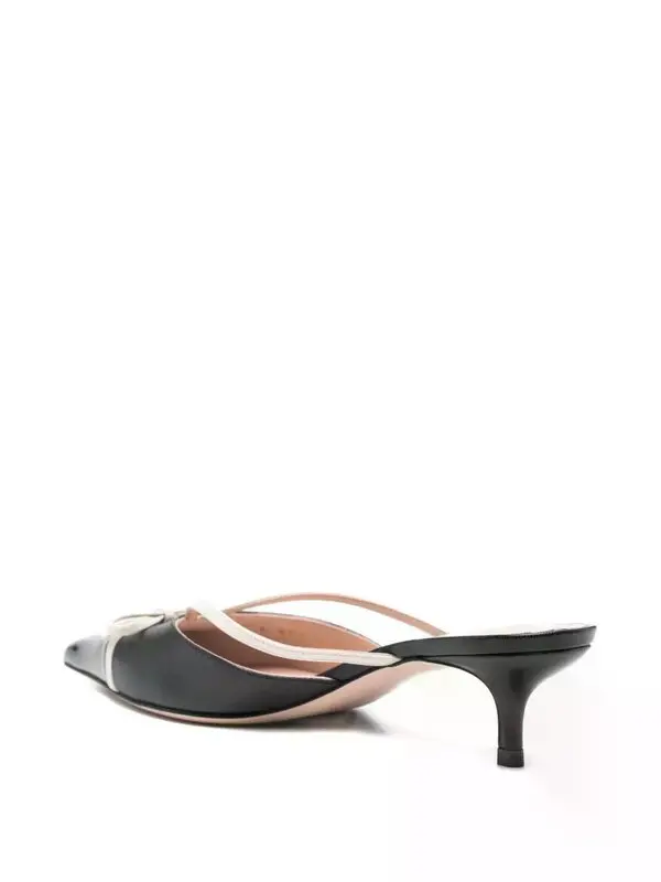 Valentino Garavani Ribbon Logo Mules - Black