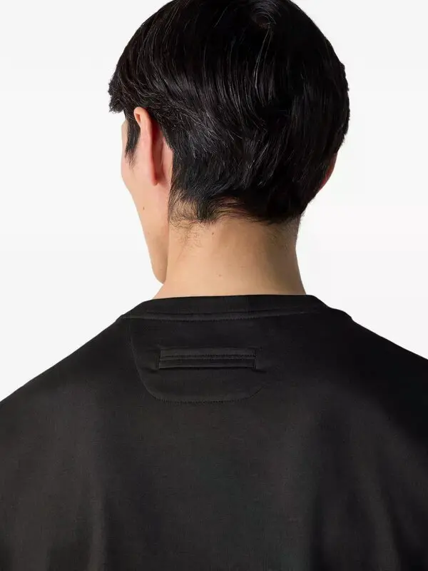Zegna Piqué Cotton T-shirt - Black