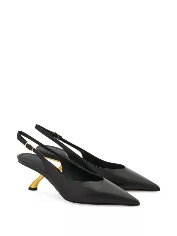 FERRAGAMO Sculptural Heel Slingbacks