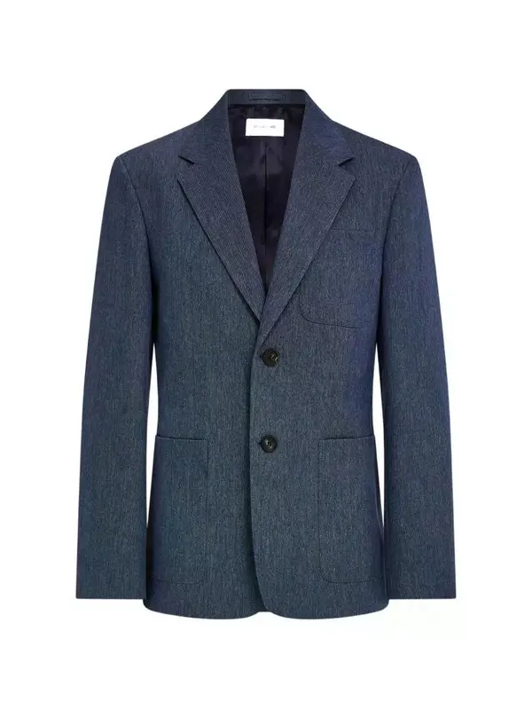 FERRAGAMO Single Breasted Denim Blazer